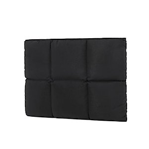 Canvaslife Puffy Laptop Sleeve - 13 Inch, 13.5 Inch & 12.9 Inch MacBook Pro Air Compatible - Quilted Puffer Laptop Case for Women (Black)