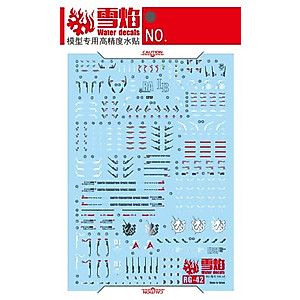 ANSAI Decals Decal Fluorescent fits Hobby RG 1/144 Hi Nu Hi v Scale Model kit
