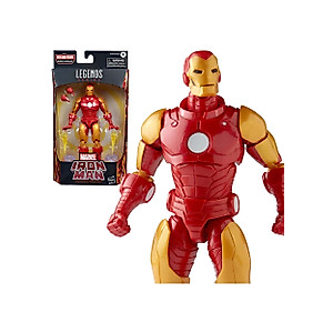 Marvel Legends Series Iron Man Model 70 Comics Armor Action Figure 6-inch Collectible Toy,4 Accessories