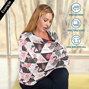 Personalized Baby Name Car Seat Covers for Babies Infant - Nursing Cover Breastfeeding Scarf, Carseat Cover for Girls and Boys, Constellation Starry Sky