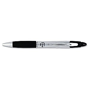 Zebra 22410 Z-Grip MAX Ballpoint Retractable Pen, Black Ink, Medium, Dozen