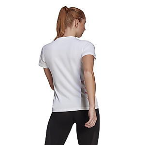 adidas womens Heart Graphic Tee White Medium