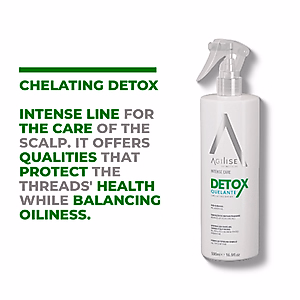 Pre Chemical Chelating Detox - Neutralizes Chlorine-Tinted Green Hair, Hair Products for Women, Intense Cleansing Treatment to Remove Buildup - VEGAN, Coconut Oil - 16.9fl.oz/500ml - AGILISE