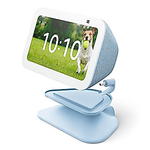Echo Show 5 (3rd Gen) Adjustable Stand with USB-C Charging Port | Cloud Blue