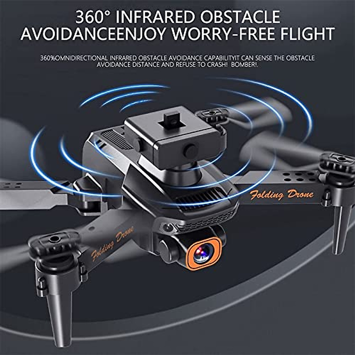 2 Pack Mini Drone With 1080P Dual HD Camera Remote Control Halloween Christmas Gifts With Altitude Hold Headless Mode,WiFi, Trajectory Flight, Camera/Video