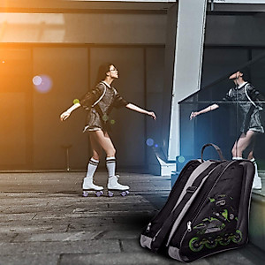 WINOMO Ice Skate Bag Ice Roller Skating Carrying Bag Inline Skating Bag Figure Skate Bag Skates Tote Bags Skating Accessories