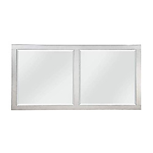 Acme Furniture Varian Dining Table, Mirrored & Antique Platinum