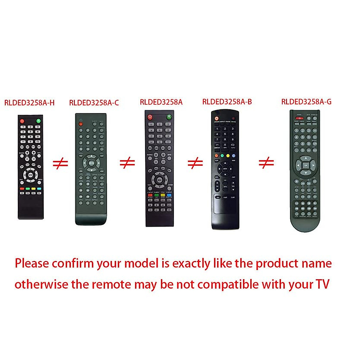 HCDZ Replacement Remote Control for Proscan PLED1962A-C PLED2243A-E PLED2435A-F PLED2435A-H PLED2963A-B PLED5529A-E PLED1960A-D Smart LCD LED HDTV TV