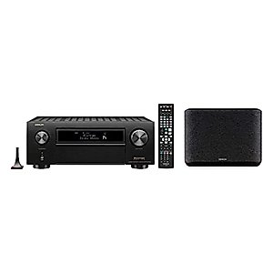 Denon AVR-X6700H 11.2-Channel 8K AV Receiver with 3D Audio and Amazon Alexa Voice Control with Denon Home 250 Wireless Streaming Speaker (Black)