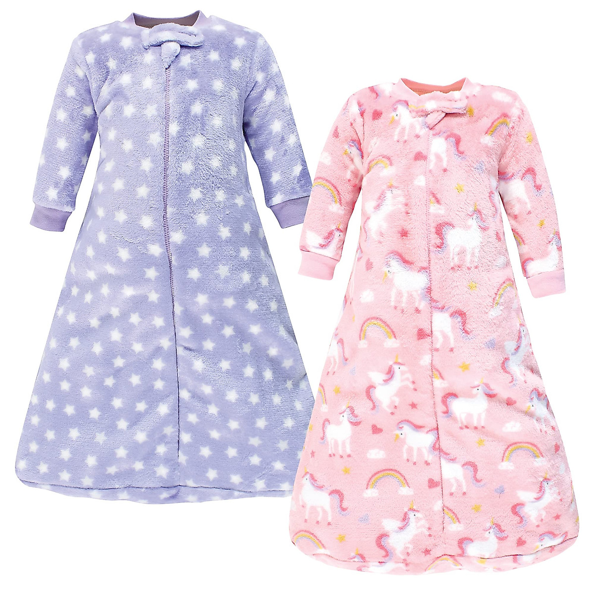 Hudson Baby Unisex Baby Plush Long-Sleeve Sleeping Bag, Sack, Blanket, Celestial Unicorn, 0-9 Months