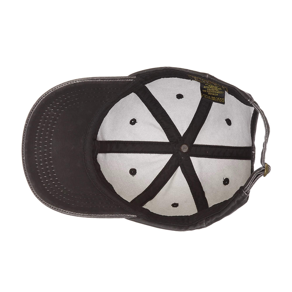 Dorfman Pacific Co. Men's Forever Weathered Cotton Cap, Black, One Size