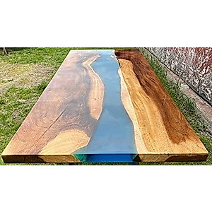 Epoxy Table, Live Edge Wooden Table, Epoxy Resin River Table, Natural Wood,Dining table, Natural Epoxy Table, Resin Table