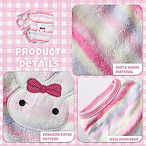 6 Pieces Puppy Clothes for Christmas Winter Warm Cute Pet Sweaters Flannel Dog Vest Paw Print Pet Dog Cat Clothes for Chihuahua Yorkies Dachshunds Male Female Dog Cat (Animal Pattern, X-Small)