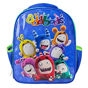 ODDBODS Blue Backpack for Kids' School & Travel - Small, Insulated Children's Bookbag for Preschool, Kindergarten & Elementary School, Room for Lunchbox, Notebooks & More, Includes Two Side Pockets