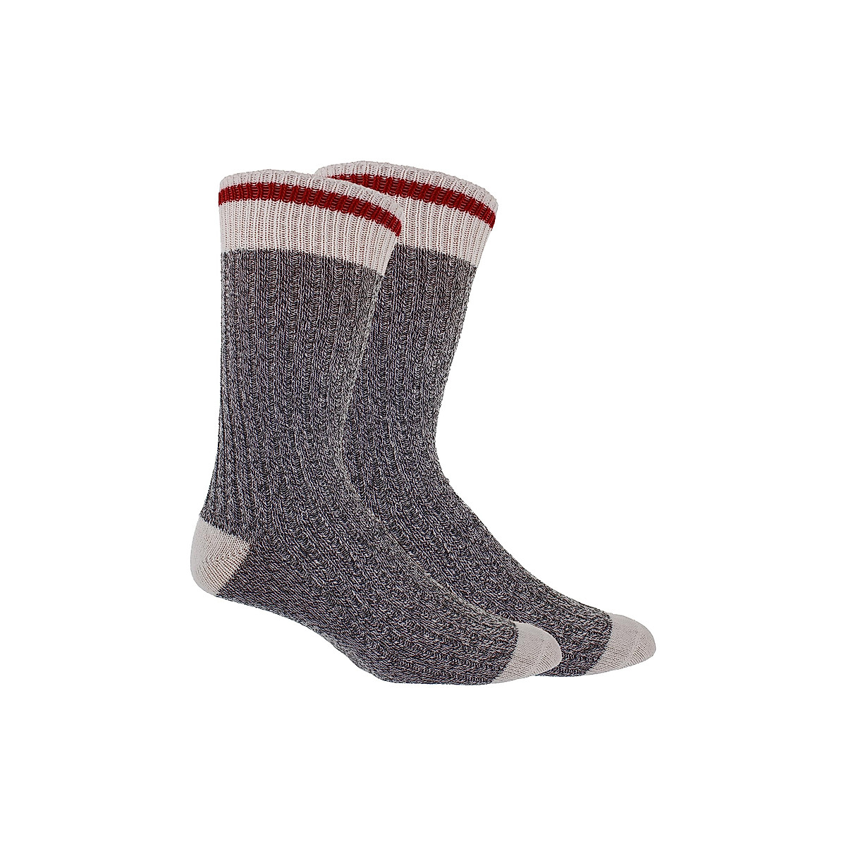 Great Northern Men's Grey Winter Boot Socks | Size 10-13 (Grey (4 Pairs))