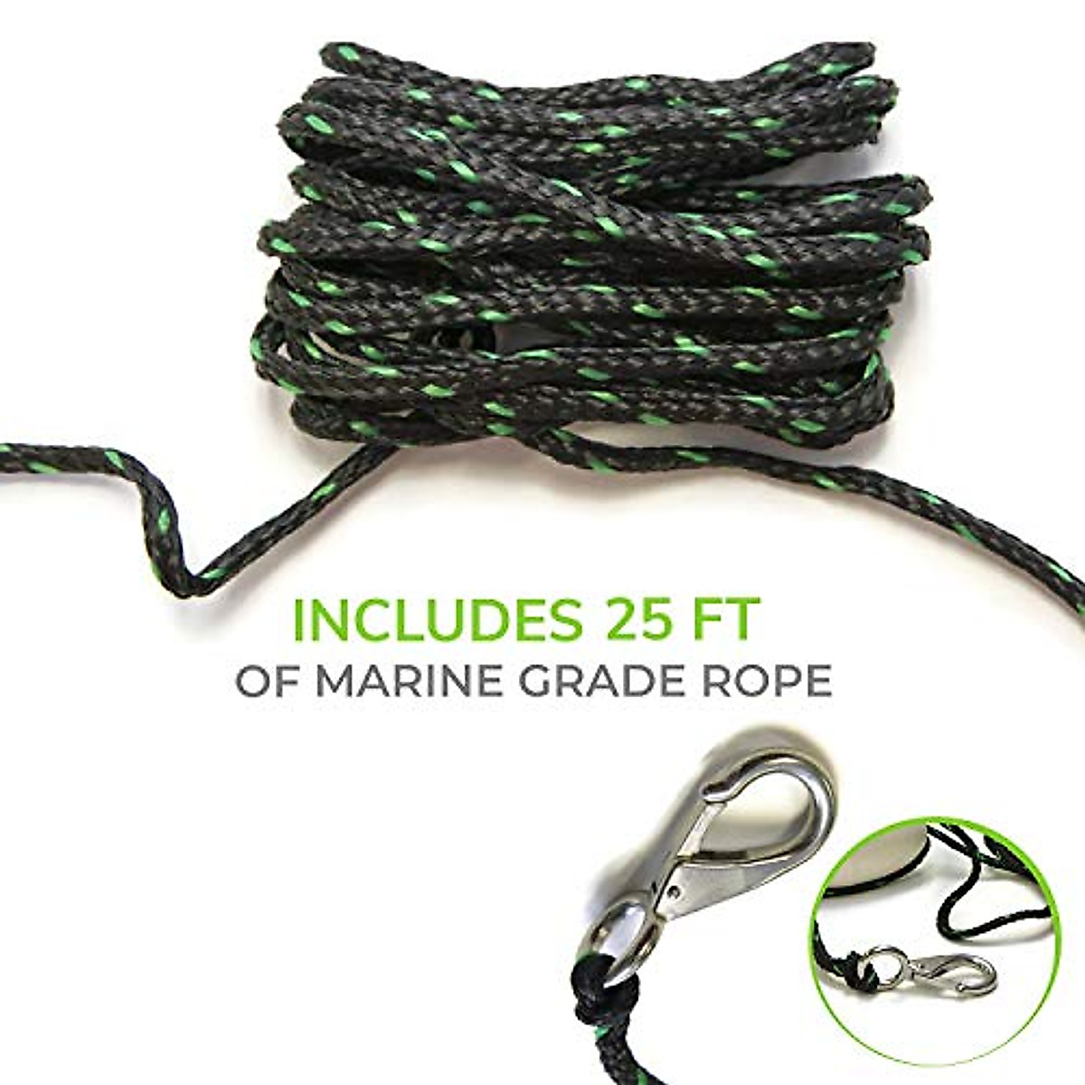 Gradient Fitness Kayak Anchor | Paddle Board Anchor, Small Boat and Canoe Anchors, Jet Ski Anchor, Jetski Accessory, PWC Anchor, Kayak Anchor Kit.