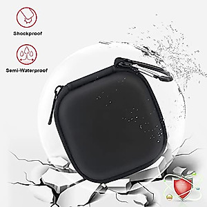 Canboc Hard Carrying Case for Beats Fit Pro/Beats Fit Pro x Kim - True Wireless Noise Cancelling Earbuds, Mesh Pocket fit Cable, Black