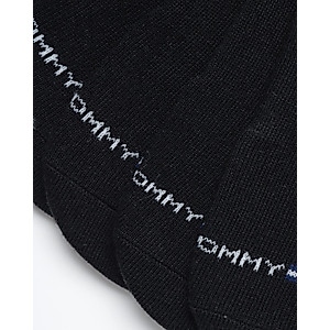 Tommy Hilfiger Men's Athletic Socks - Cushion Sport Liners (6 Pack), Size 7-12, Black
