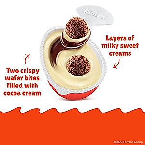 Kinder Joy Eggs, Sweet Cream and Chocolatey Wafers with Toy Inside, Great for Easter Egg Hunts, 0.7 Ounce (Pack of 15)