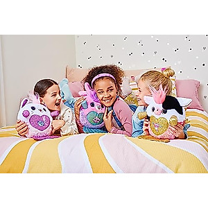 Rainbocorns Mermaidcorn (Bunny) by ZURU, Collectible Plush, Mermaid Surprises, Cuddle Plush Stuffed Animal, Surprise Egg, Stickers, Magic Sands & Bubble Mixture, for Girls 3+ Up