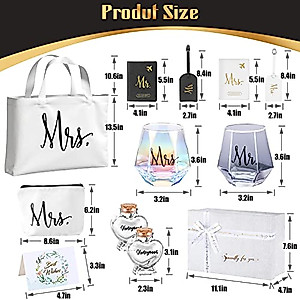 LIAVOEIZ Wedding Gifts Engagement Gifts Box Basket for Couples-Newlywed Marriage-Mr and Mrs Gifts- Bride To Be Gifts-Gifts for Women/Mom/Dad/Grandma/Parents/Anniversary/Sister