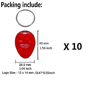 Nwsrayu Lottery Scratcher Tool Keychain, Transparent Color Waterdrop Shape Scratch off tool for lottery tickets, Labels, Films, Lotto Cards, Plastic Scraper Tools,Lucky Gambler Gift (Red)