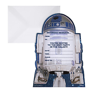 Hallmark Birthday Party Invites - Pack of 20 Star Wars R2-D2 Design