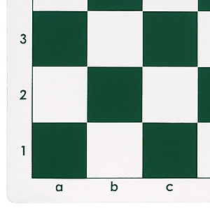 WE Games- Tournament Roll Up Vinyl Chess Board- Green and White