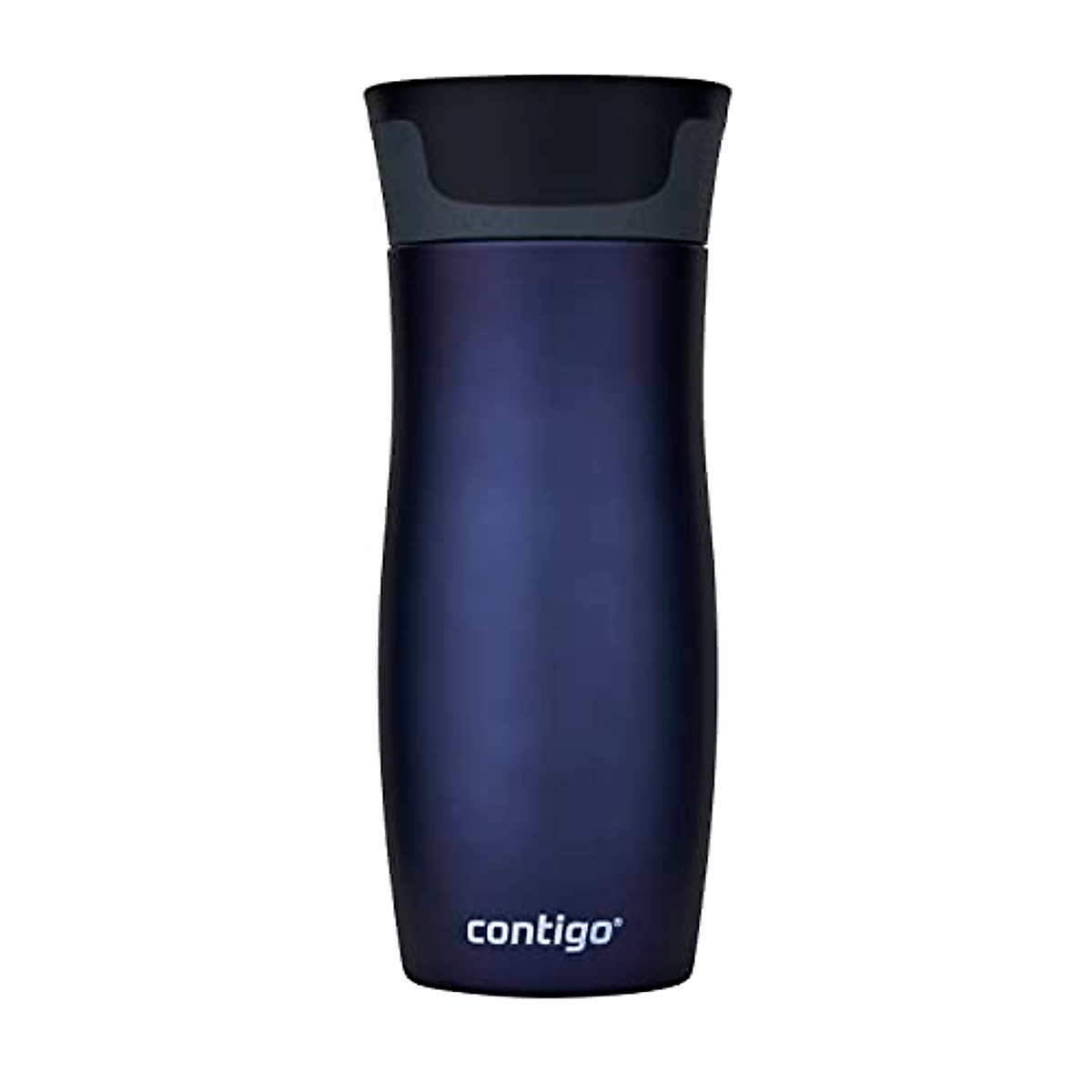 Contigo West Loop Autoseal Travel Mug, Stainless Steel Thermal Mug, Vacuum Flask, Leakproof Tumbler, Coffee Mug with BPA Easy-Clean Lid, 470 ml, Monaco