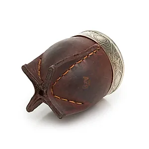 THEARG | Yerba Mate Gourd Set with Stainless Steel Straw | Handmade Leather Yerba Mate Cup and Bombilla Set from Argentina - Beach Essentials - Idea for Gifts