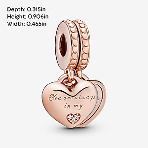 PANDORA Mother & Daughter Hearts, Silver Enamel