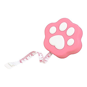 DOITOOL1pc Cartoon Cat Paw Modeling Tape Measure Portable Small Tape Measure Tool Practical Tools