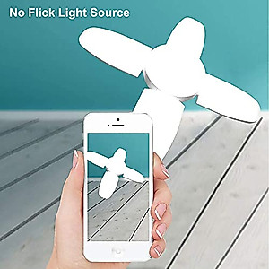 4 Pack LED Garage Lights, 60W 6000LM Deformable Garage Ceiling Light, E26 Dimmable Garage Light, 6500K LED 4-Leaf Light for Garage Workshop Warehouse Basement