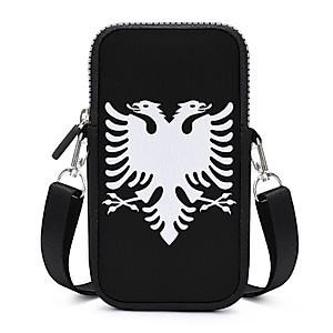 FunnyStar Albanian Eagle Crossbody Cell Phone Purse Shoulder Bag Handbag Card Holder Wallet For Women Girls Men