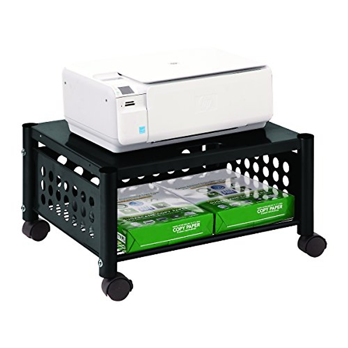 Vertiflex Mobile Underdesk Machine Stand, 21 x 17 x 11 Inches, Black (VF52009), One Size