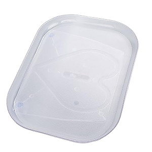 Fridge Turntable Organizer,Rectangular Lazy Susan Refrigerator Turntable Organizer 360° Rotatable Spice Rack for Cupboard Cabinets Pantry Bathroom (S)