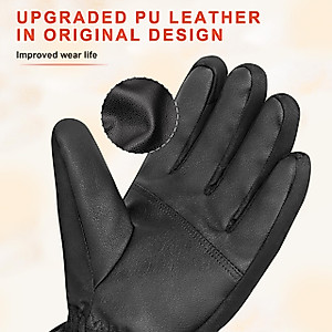 ihuan Winter Ski Snowboard Gloves Men Women - Cold Weather Gloves Touchscreen Fingers, Waterproof Snow Snowboarding Gloves…