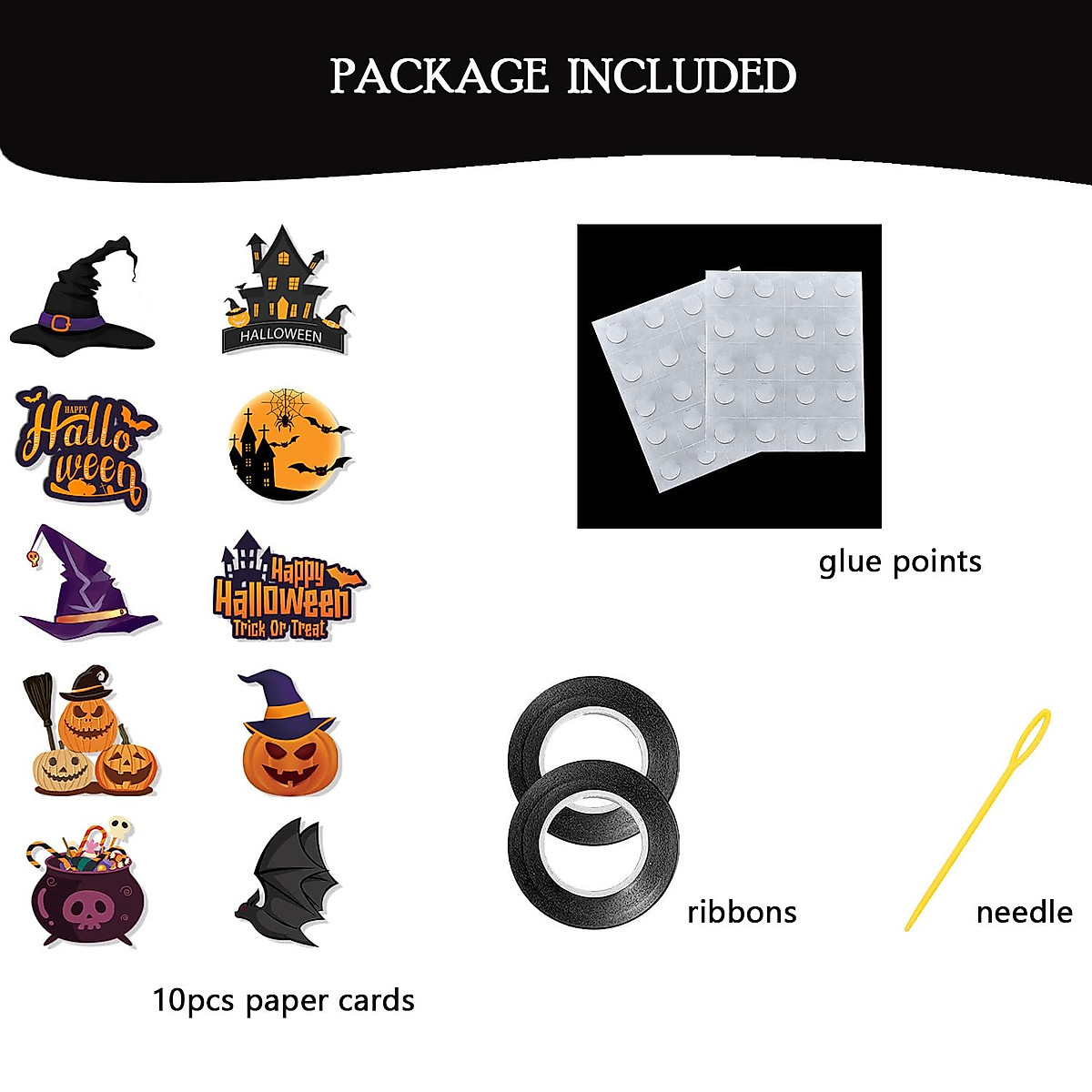 Halloween Porch Signs Paper Happy Halloween Hanging Door Sign for Halloween Gate Garden Front Door Home Outdoor Yard Party Decor Supplies