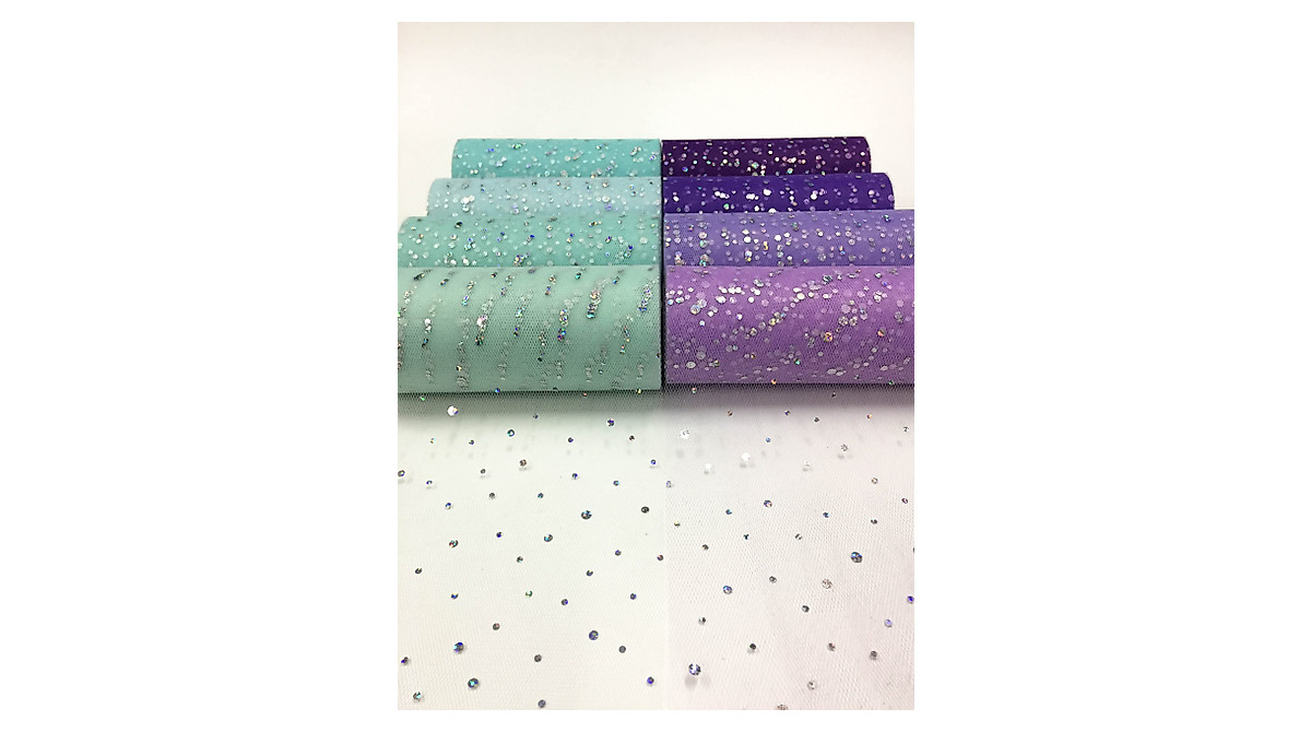 Red Glitter Sequin Tulle Roll for DIY Decor - 25 Yards