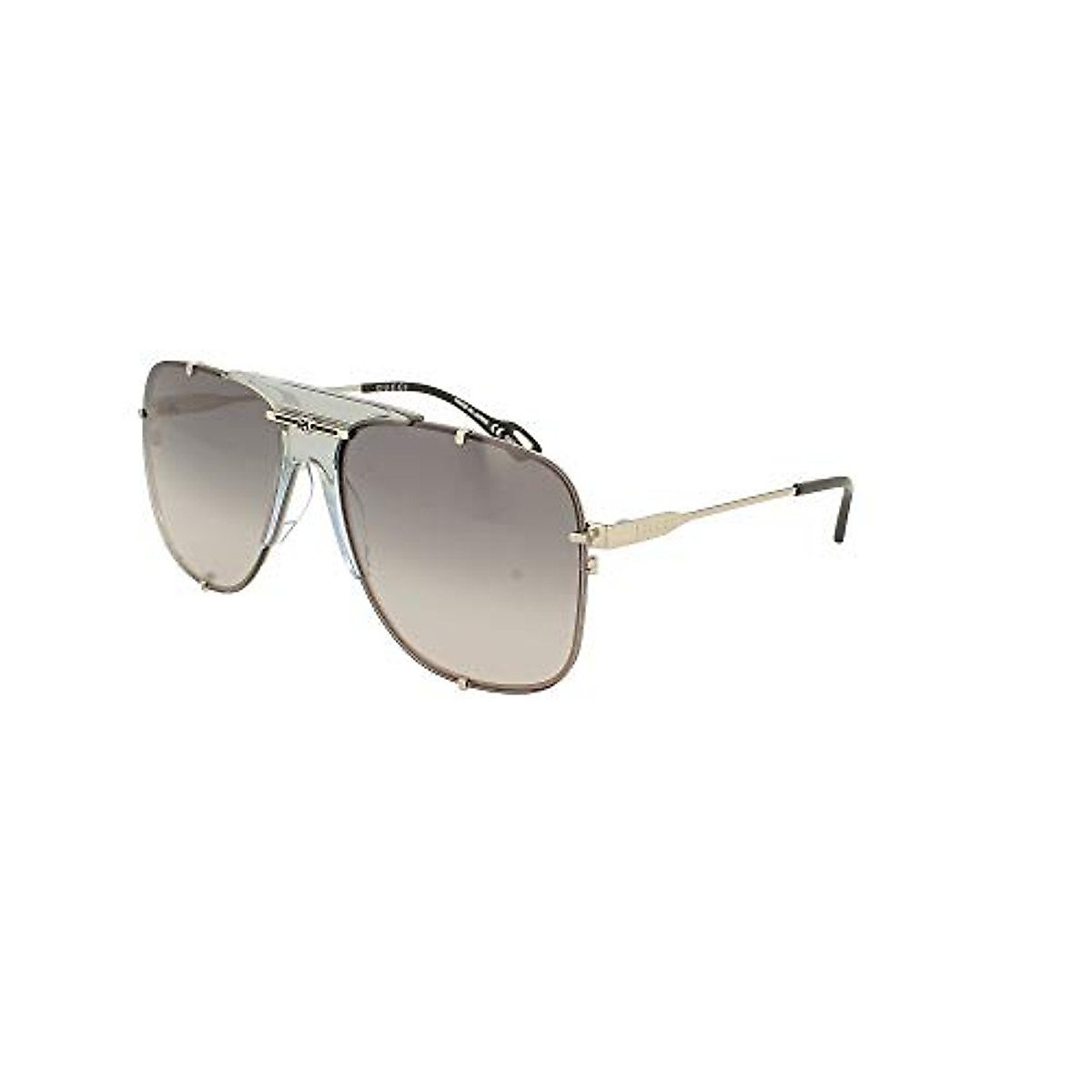 Gucci Womens Silver Silver Grey Fashion Designer Eyewear