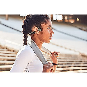 Aftershokz Air Bone Conduction Wireless Bluetooth Headphones, Slate Grey