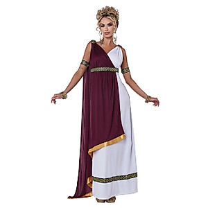 California Costumes Roman Empress Outfit Large Maroon,White