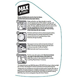 All Purpose Paint Remover Spray 22oz - Water Based Adhesive Remover Spray, Spray Paint Remover, Graffiti Remover Spray, Overspray Remover, Dried Paint Remover - No Methylene Chloride NMP Formula