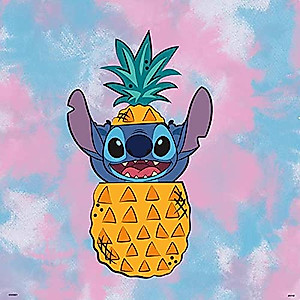 Skinit Decal Gaming Skin Compatible with PS4 Console and Controller Bundle - Officially Licensed Disney Lilo and Stitch Pineapple Stitch Design