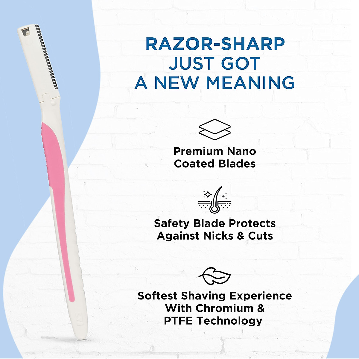 FURR Dermaplane Razor for Women | Face Razors for Women | Eyebrow Razor | Facial Razors for Women Face | Dermaplaning Tool | Dermaplaning Tool for Face | Can Use Each Up to 5 Times