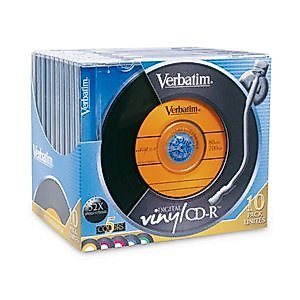 Verbatim Digital Vinyl 52x CD-R Media - 700MB - 10 Pack