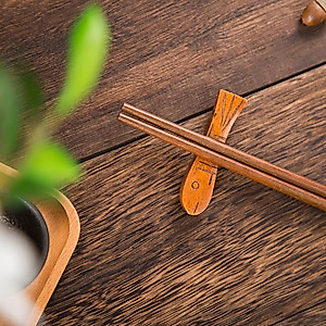 Mannice Wood Chopsticks, Reusable Chopsticks Dishwasher Safe Wooden Chopstick for Kitchen Restaurant Noodles Sushi Ramen Cooking Eating Chopstick