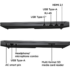 HP 2023 Newest Victus Gaming Laptop, 15.6" FHD IPS 144Hz Display, AMD Ryzen 5 7535HS Processor, 64GB RAM, 1TB SSD, NVIDIA GeForce RTX 2050, Backlit Keyboard, Fast Charge, Windows 11 Home