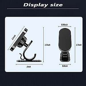 KIFIDAN Car Magnetic Phone Mount Car Navigation Mount Strong Magnet Universal Car Mount with Dashboard 360° Rotation for All Phones and Tablets [2 Strong Magnets]
