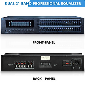 Technical Pro Dual 21 Band Professional Stereo Equalizer with Individual LED Indicators